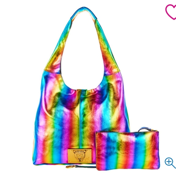 Sharif | Bags | Sharif Leather Rainbow Hobo With Wristlet | Poshmark